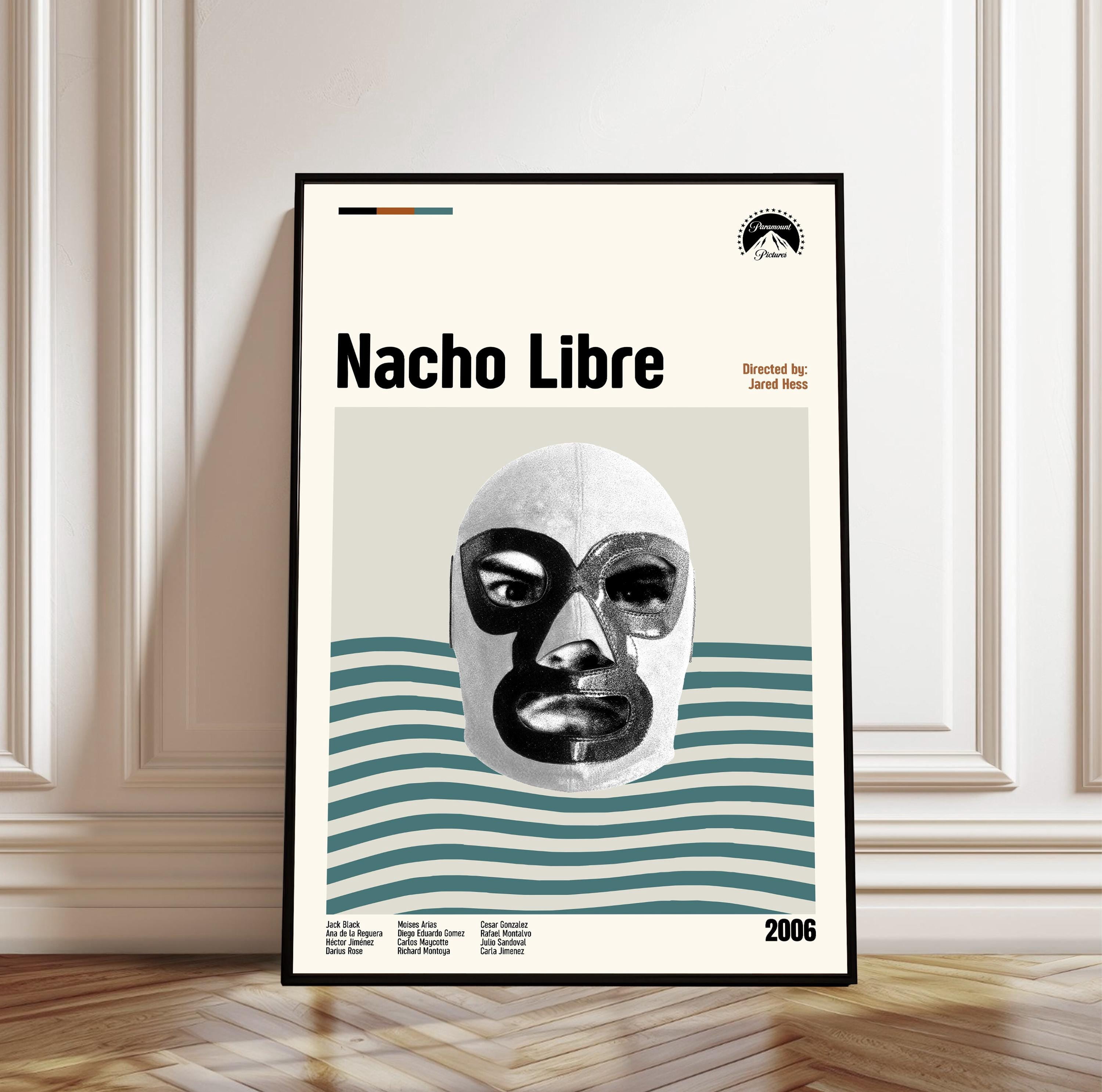 Vesco Nacho Libre Poster - Movie Poster - Midcentury Modern Art ...