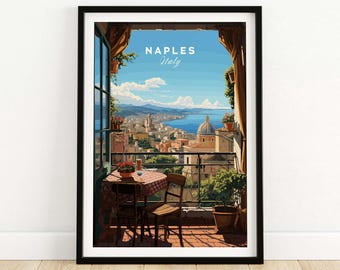 Vesco Naples Wall Art Print Italy Travel Art Print Naples Artwork ...