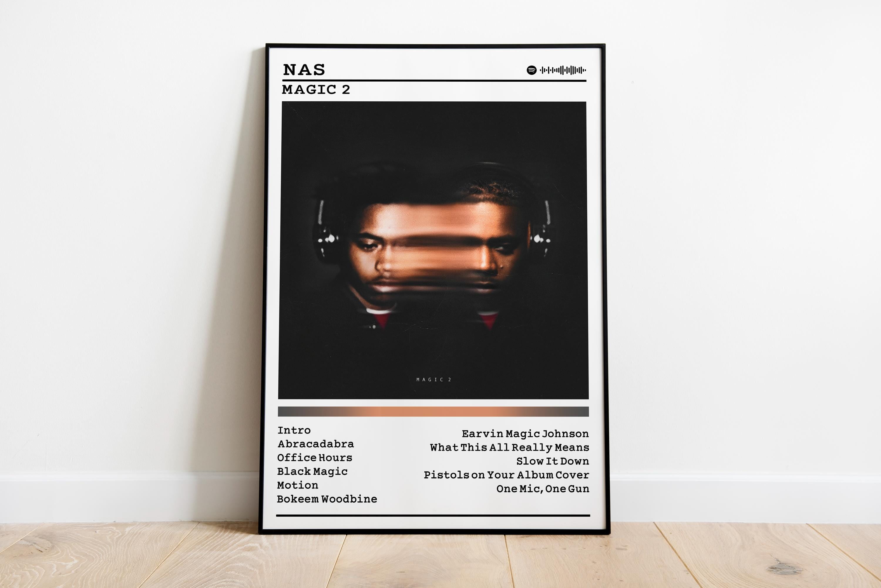 Vesco Nas Magic Ii Album Poster: Rap Music Wall Art UNFRAMED, 8x12 ...