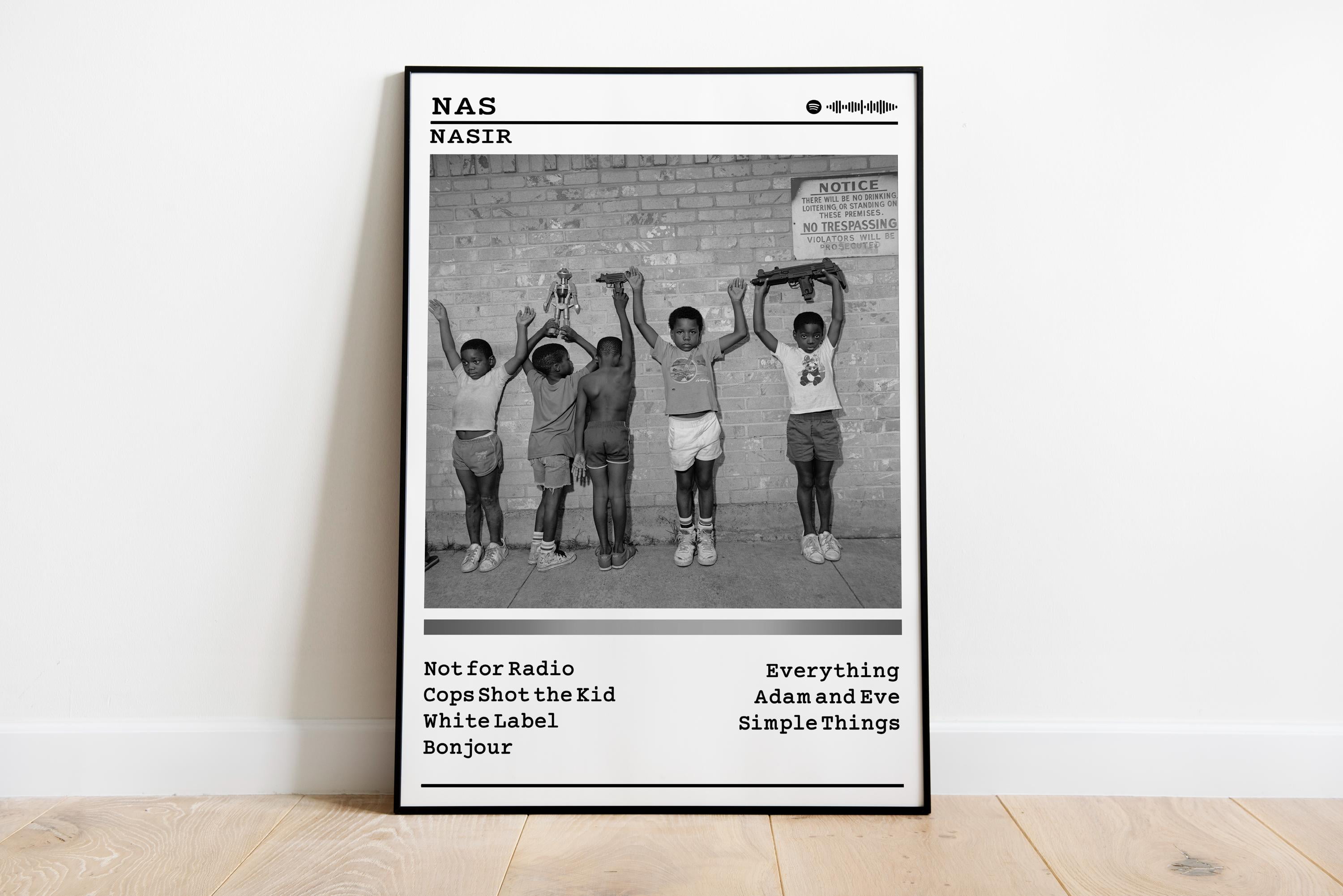Vesco Nas - Nasir Album Poster: Rap Music Wall Art UNFRAMED, 12x18 ...