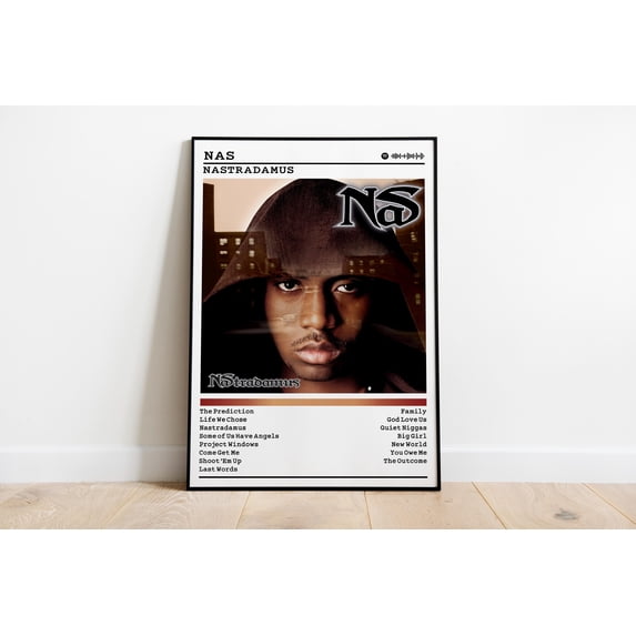 Vesco Nas - Nastradamus Album Poster: Rap Music Wall Art UNFRAMED, 8x12 ...