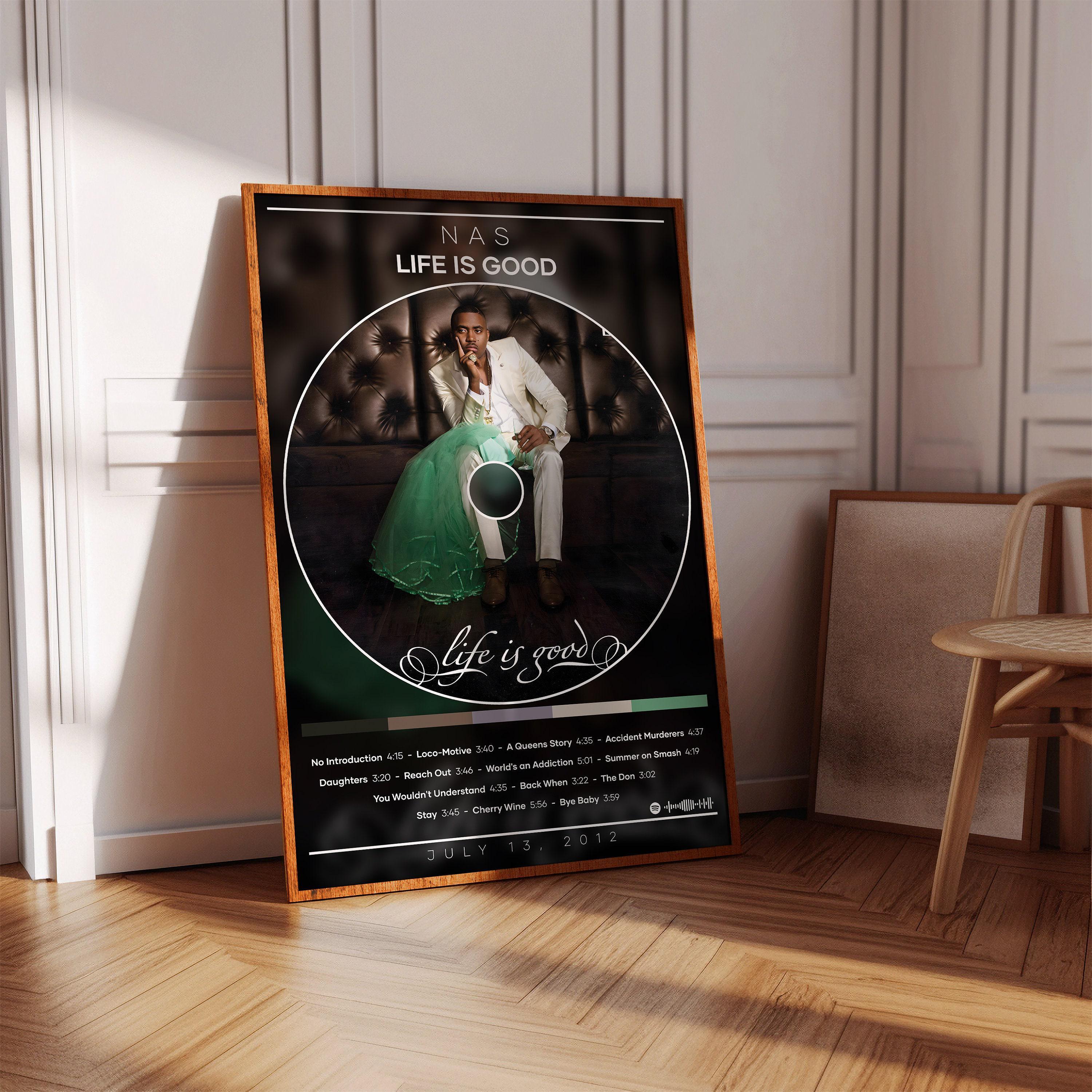 Vesco Nas Poster - Life Is Good Poster - Album Poster Print - Album ...