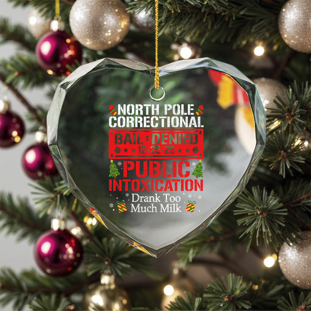 Vesco North Pole Correctional Intoxication Drank Too Much Milk Ornament ...