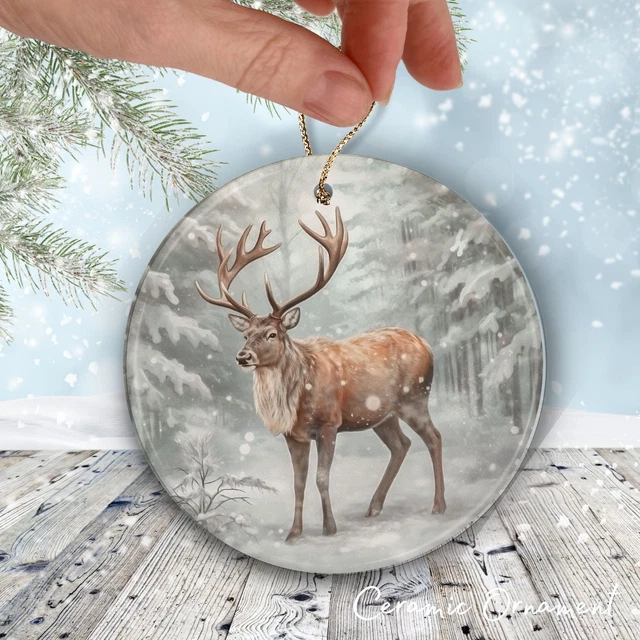 Vesco Old World Vintage Style Ceramic Christmas Ornament for Family ...