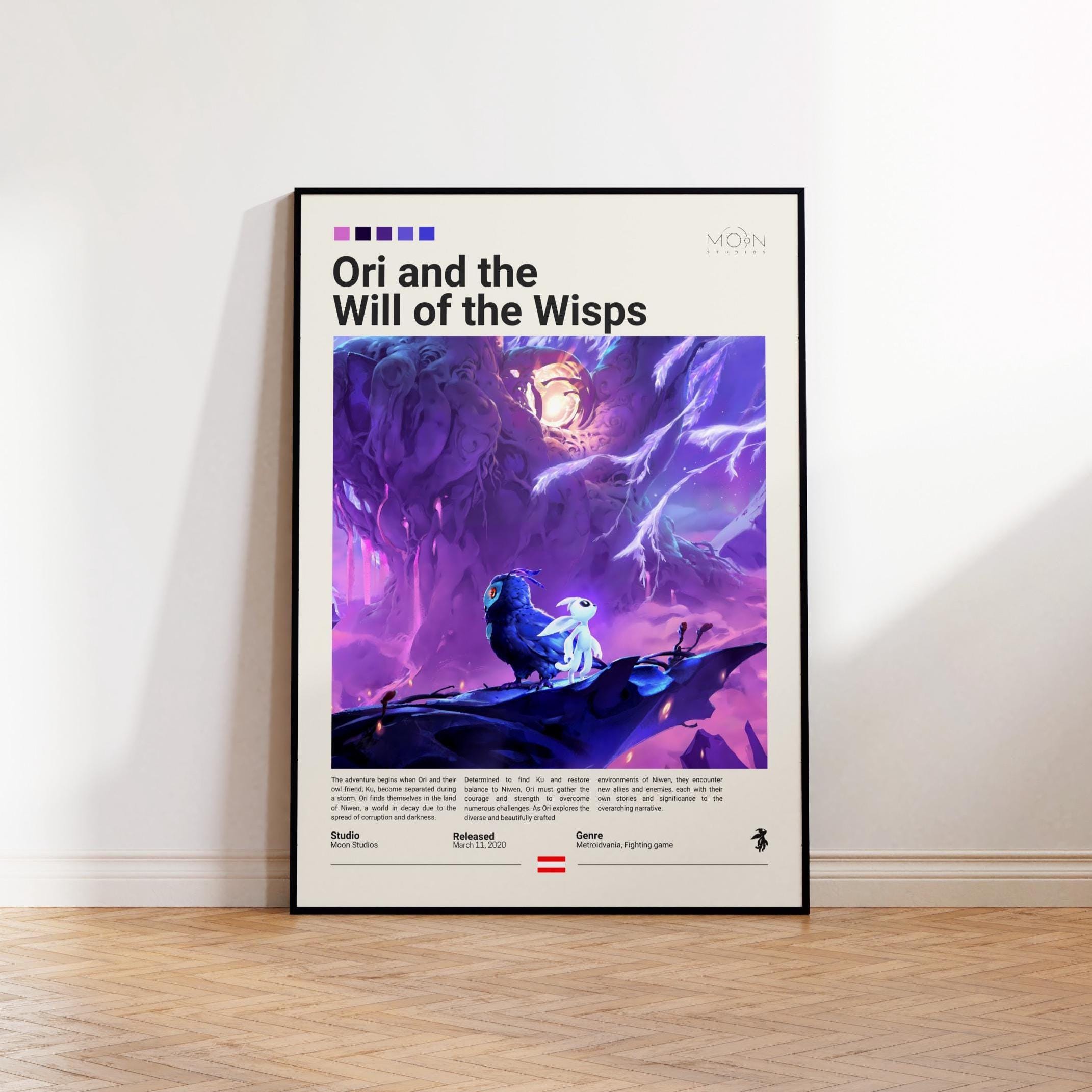 Vesco Ori And The Will Of The Wisp Poster, Gaming Room Poster, Ori Fan ...