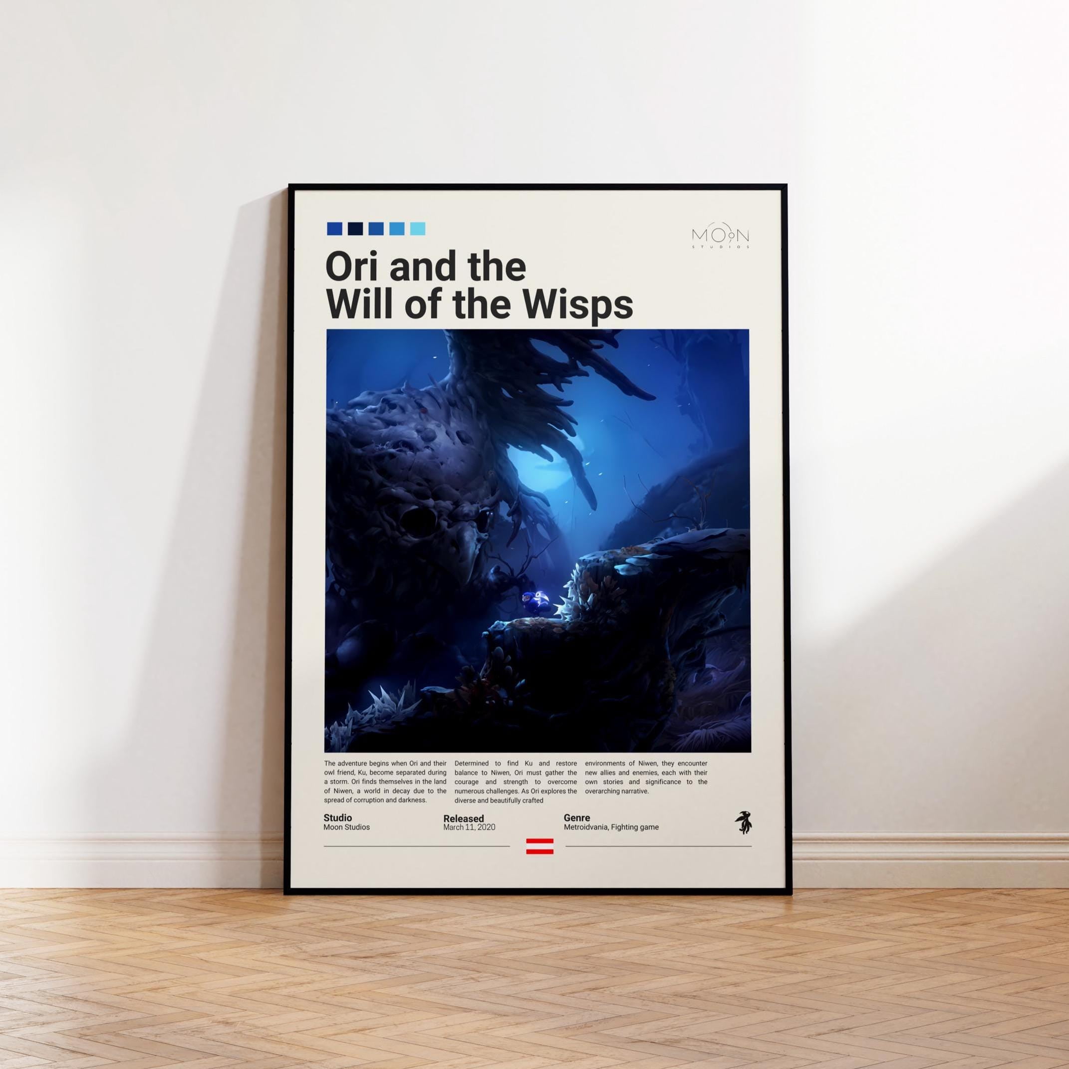Vesco Ori And The Will Of The Wisp Poster, Gaming Room Poster, Ori Fan ...