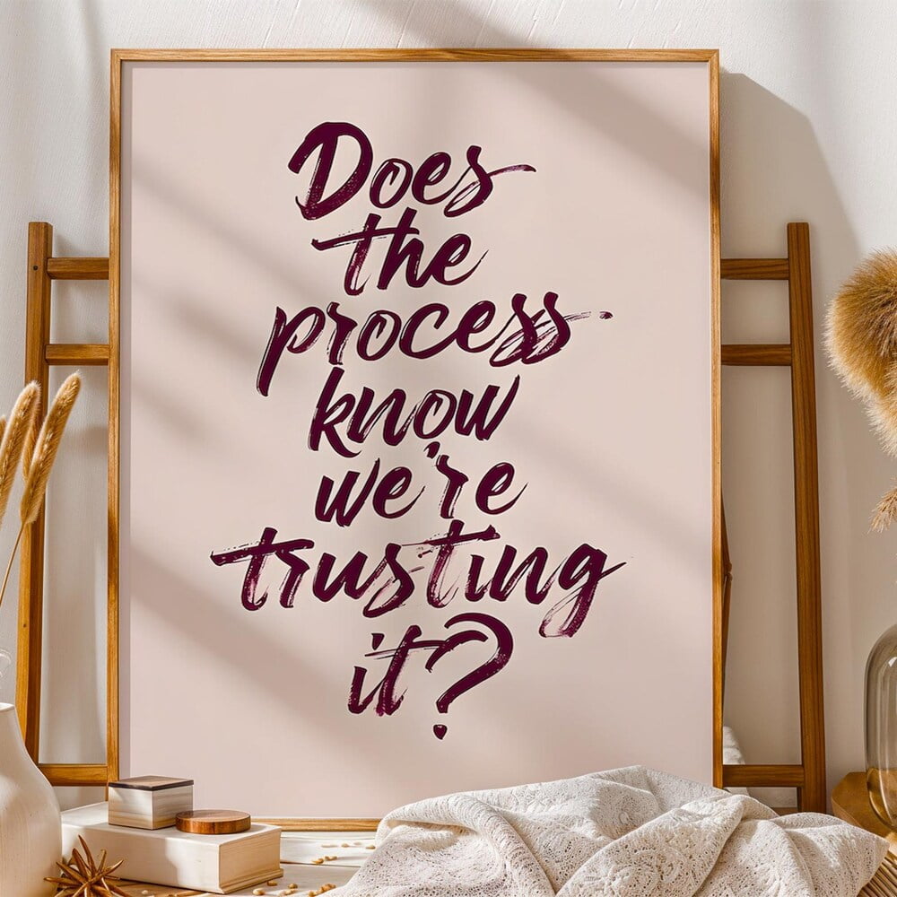 Vesco Positive Emotion Does The Process Know Trusting Wall Art, 24x36 ...