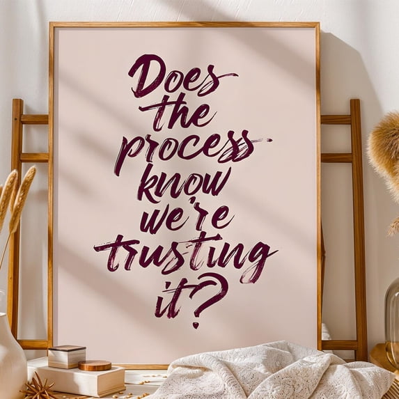 Vesco Positive Emotion Does The Process Know Trusting Wall Art, 24x36 ...