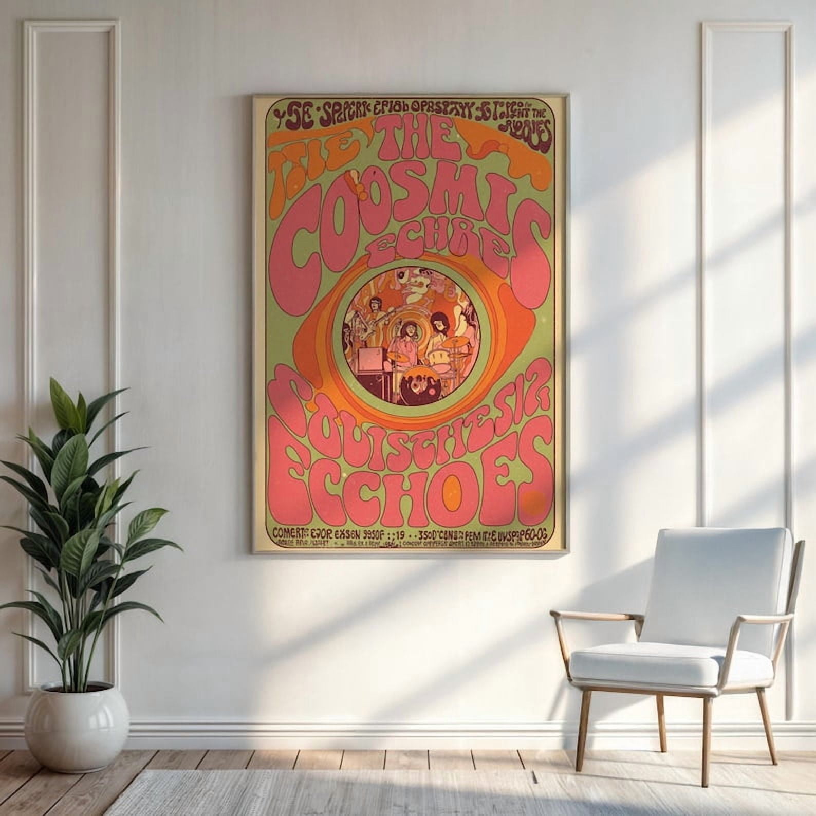 Vesco Psychedelic Music Poster Wall Art, 1960S Retro Concert Print ...