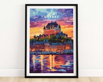 Vesco Quebec Wall Art - Château Frontenac Art Print Present Art L ...