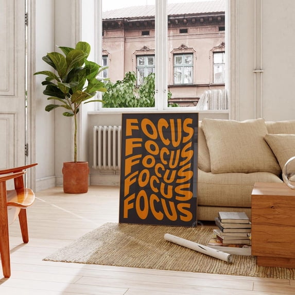 Vesco Retro Focus Typography Poster, 12x18 UNFFRAMED - Walmart.com