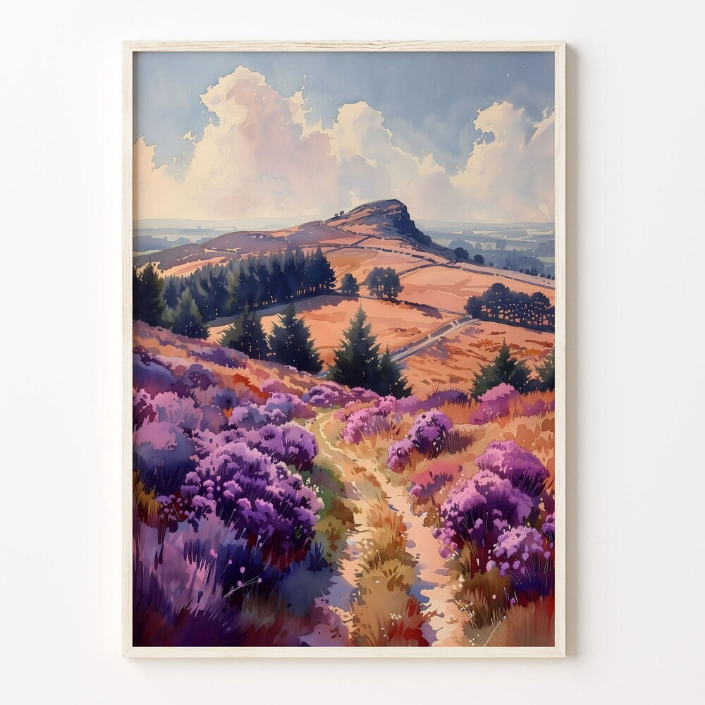 Vesco Roseberry Topping Print: North York Moors Landscape Art Art Print ...