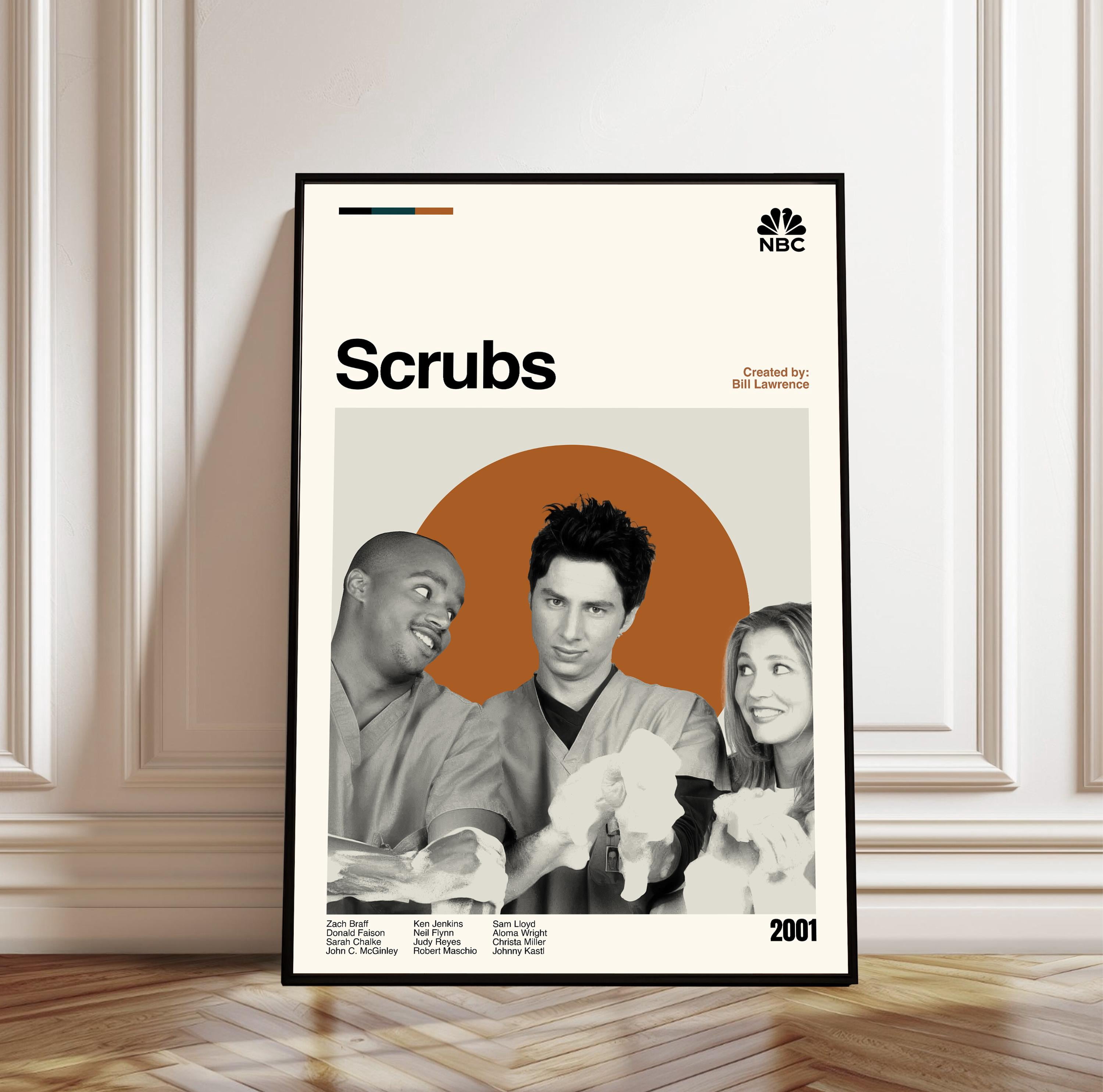 Vesco Scrubs Poster - Movie Poster - Midcentury Modern Art - Minimalist ...