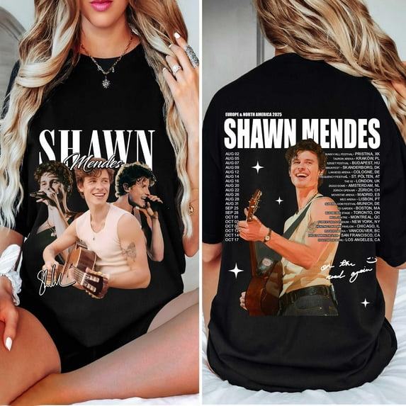Vesco Shawn Mendes Tour 2025 Png, Concert Poster Europe & North America ...