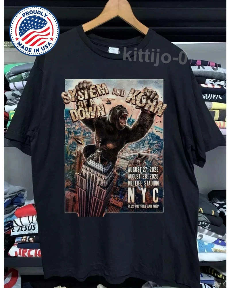 Vesco Soad System Of A Down Tour 2025 New York Merch T-Shirt - Walmart.com