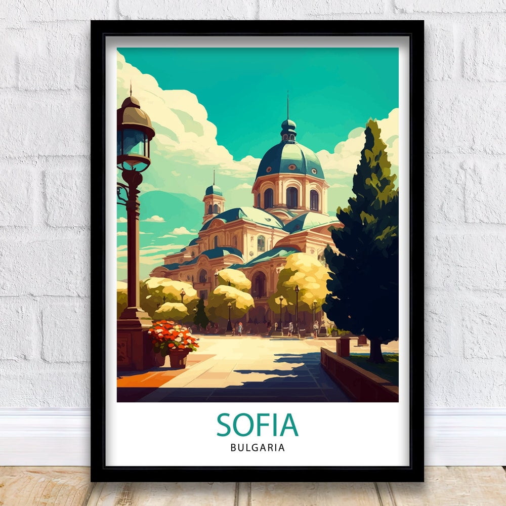 Vesco Sofia, Spain Travel Print Sofia Wall Decor Sofia Home Art Print ...