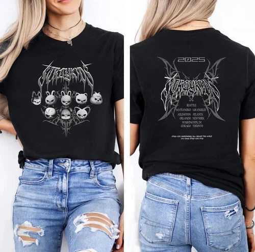 Vesco Stray Kids Dominate Tour 2025 T-Shirt Kpop Concert Merch Skz Fan ...