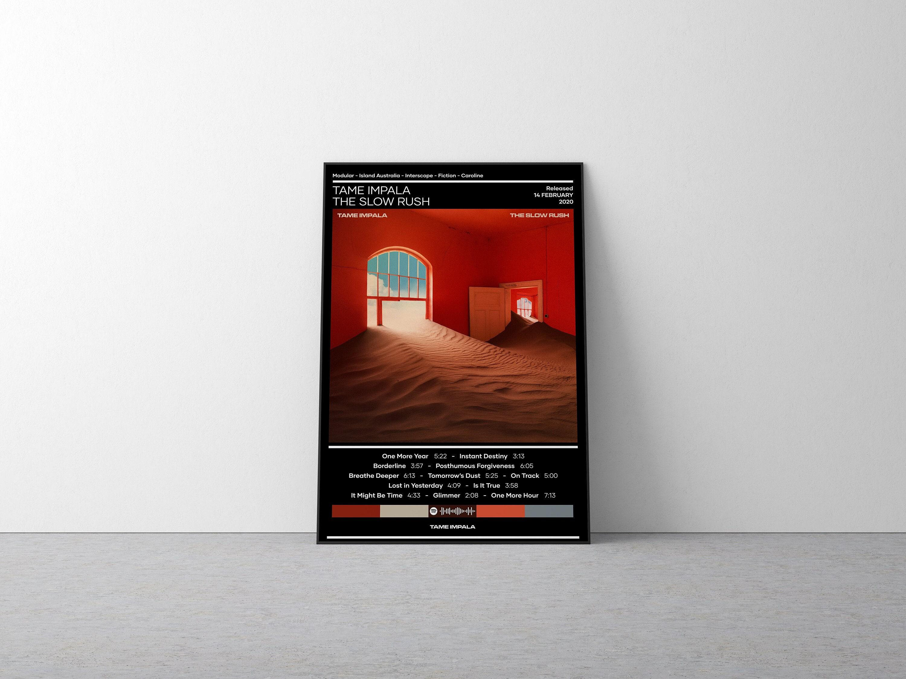 Vesco Tame Impala Poster - The Slow Rush Poster - Rap Music Poster ...