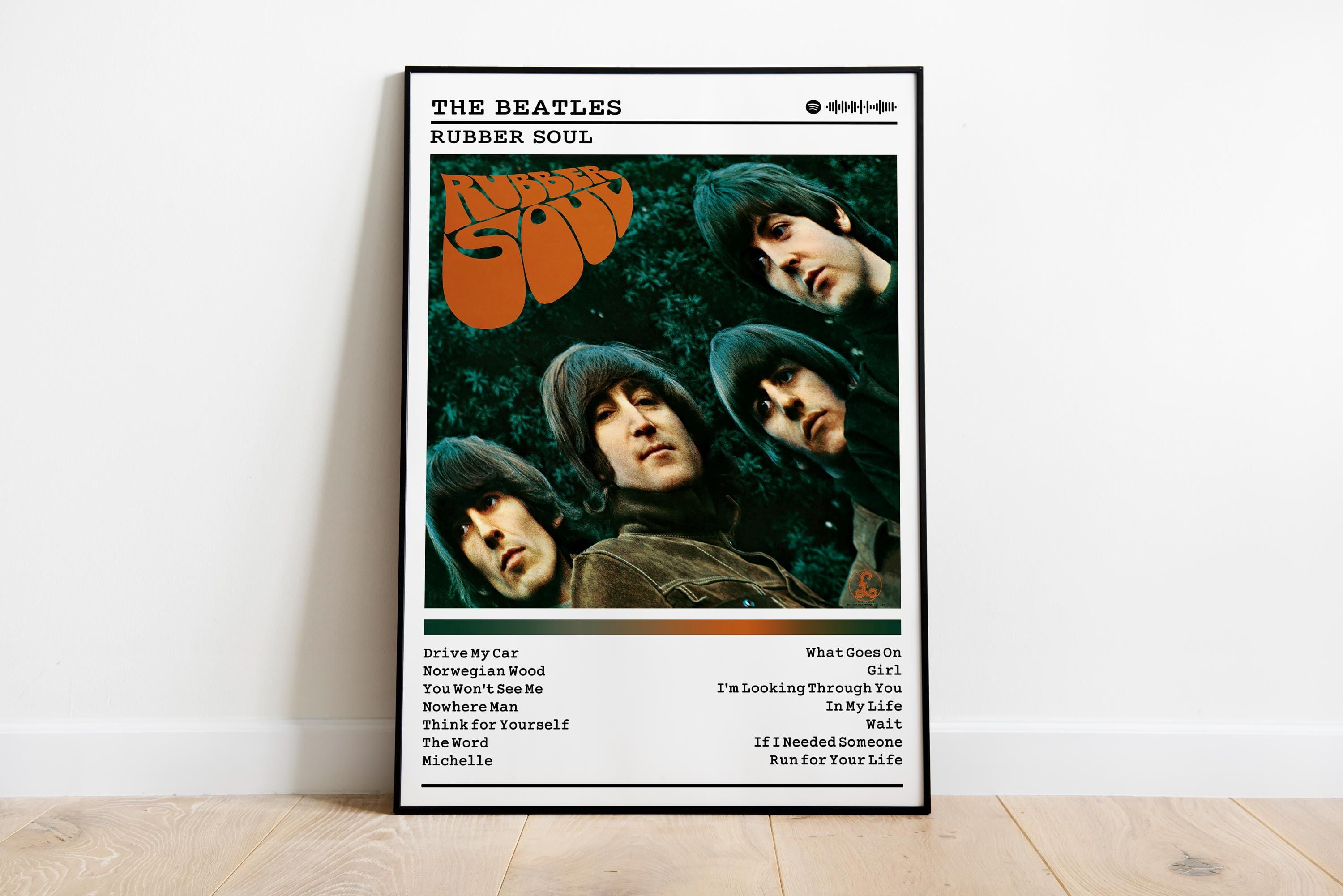 Vesco The Beatles Rubber Soul Poster: Album Cover Art Print UNFRAMED ...