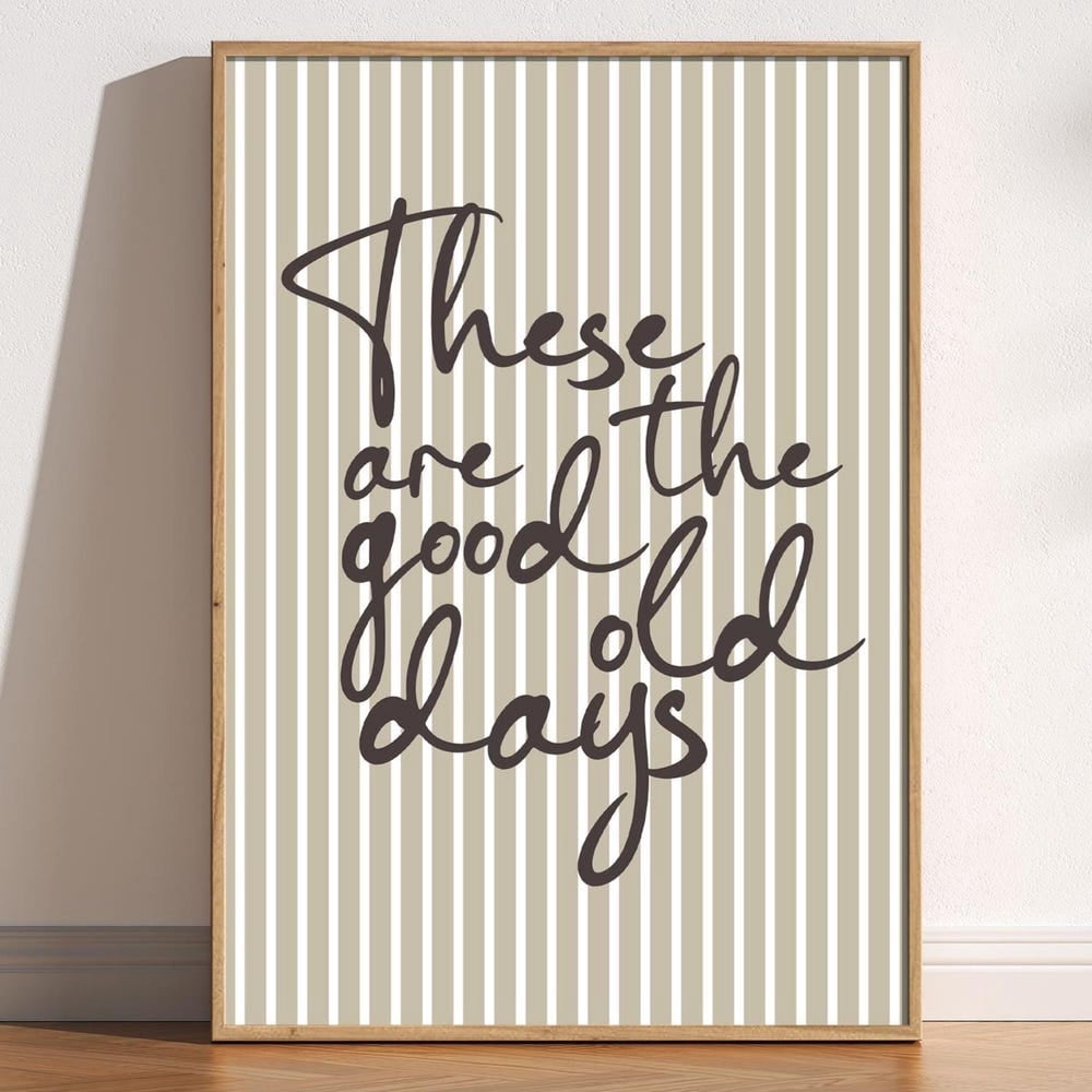 Vesco These Are the Good Old Days Vintage Retro Poster, 8x12 UNFFRAMED ...