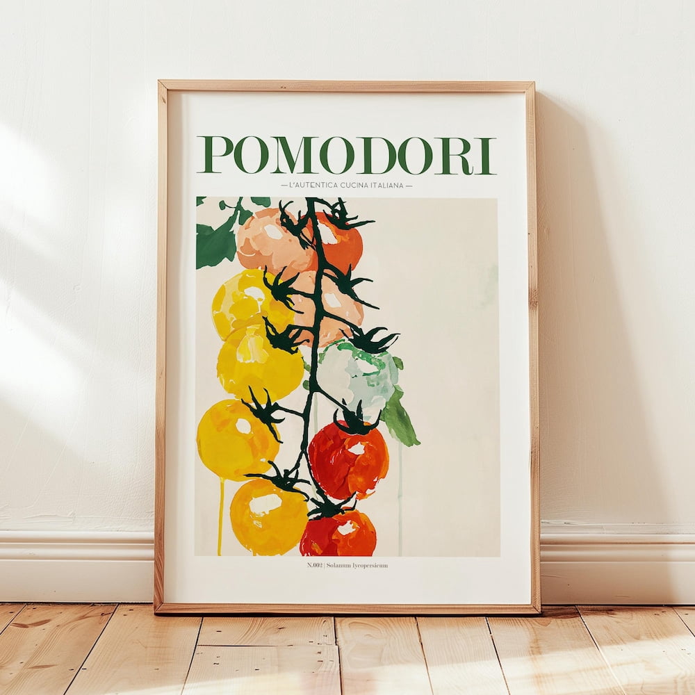 Vesco Tomato Kitchen Food Italian Collection Retro Poster, 12x18 ...