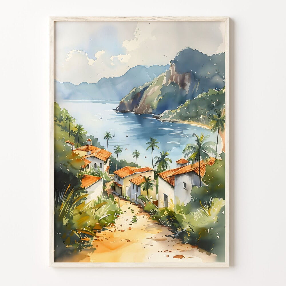 Vesco Trinidad Tobago Art: Caribbean Wall Art Print, 8x12 UNFFRAMED ...