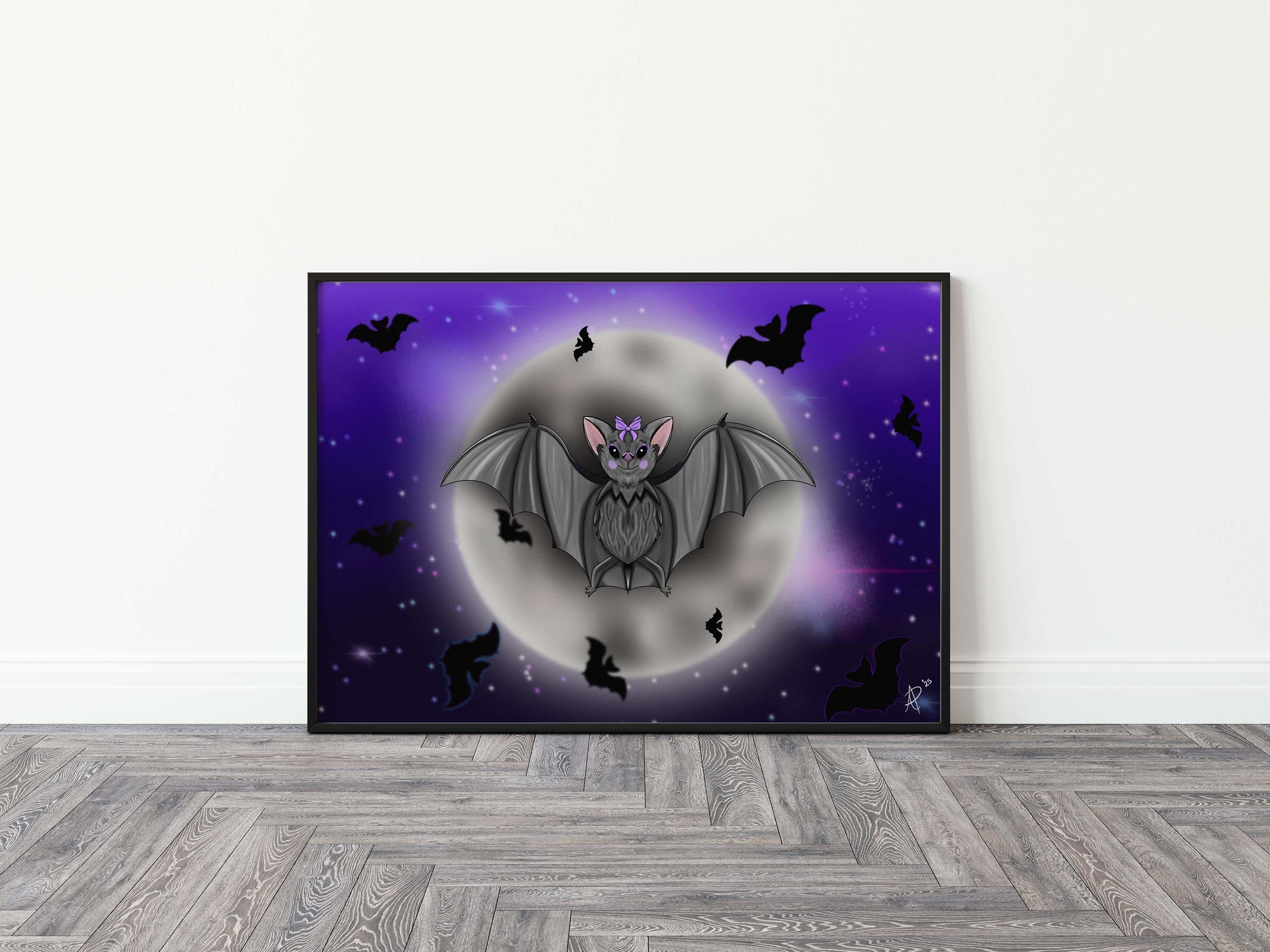 Vesco Twinkle Twinkle Little Bat | Bat Print | Pastel Goth | Bat | Art ...