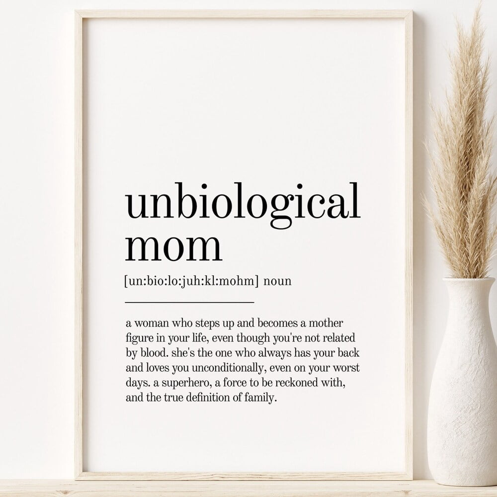 Vesco Unbiological Mom Definition Print, Wall Prints, Printable Art ...