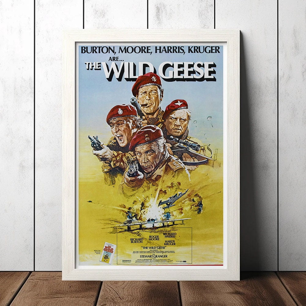 Vesco Vintage The Wild Geese Classic Movie Poster - Film Fan ...