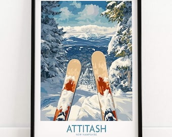 Vesco Wall Art Attitash Lodge Print Home Decor Room Art Family Pr ...
