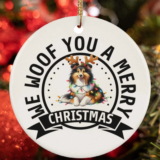 Vesco We Woof You A Merry Christmas Shetland Sheepdog Dog Lover ...