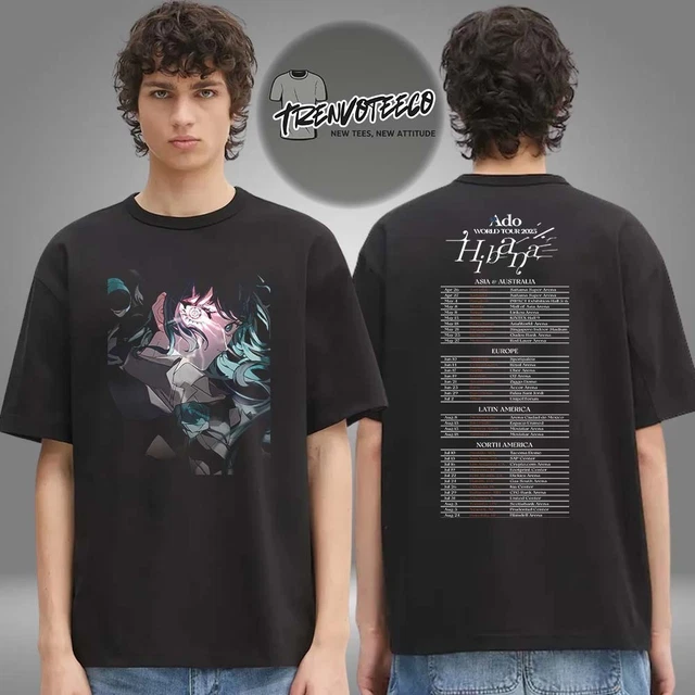 Vesco With Ado World Tour 2025 T-Shirt – Hibana Schedule Unisex Tee ...