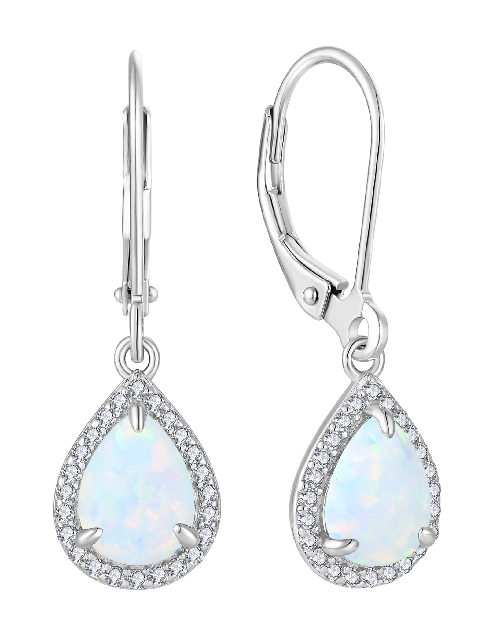 Vesitim Opal Dangle Earrings for Women 925 Sterling Siver Dangle Drop ...