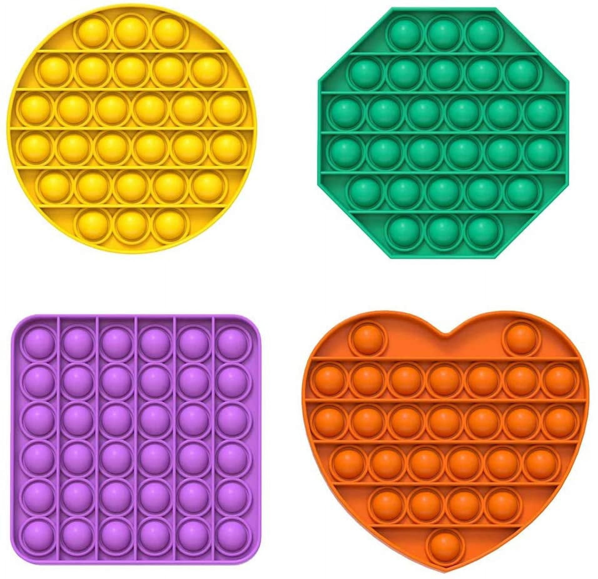 Vesna Premium Bubble Popper Fidget Toys Set (Green/Yellow/Purple/Orange ...