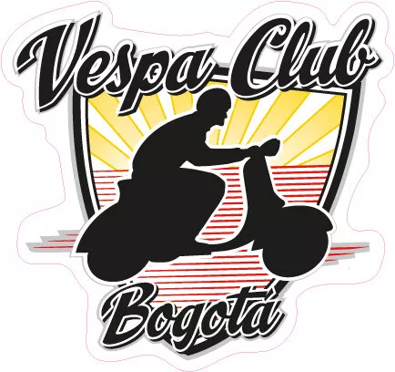 Vespa Club Bogota Sticker Window Decal Phone Decal Water Bottle ...