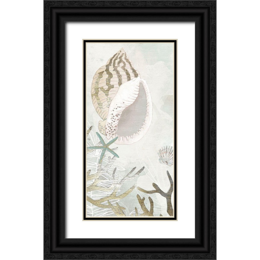 Vess, June Erica 11x18 Black Ornate Wood Framed with Double Matting ...