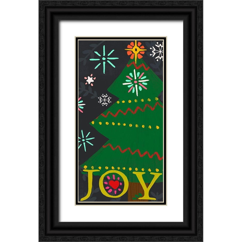 Vess, June Erica 11x18 Black Ornate Wood Framed with Double Matting ...