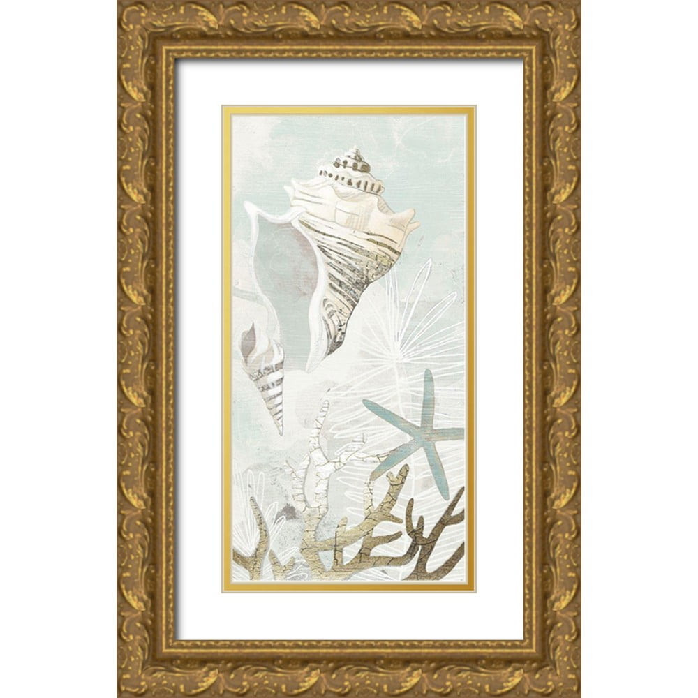 Vess, June Erica 11x18 Gold Ornate Wood Framed with Double Matting ...