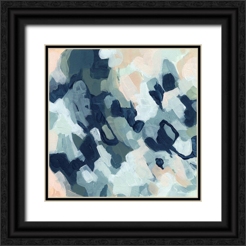 Vess, June Erica 12x12 Black Ornate Wood Framed with Double Matting ...