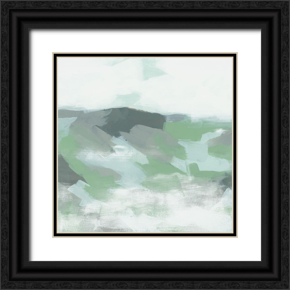 Vess, June Erica 12x12 Black Ornate Wood Framed with Double Matting ...