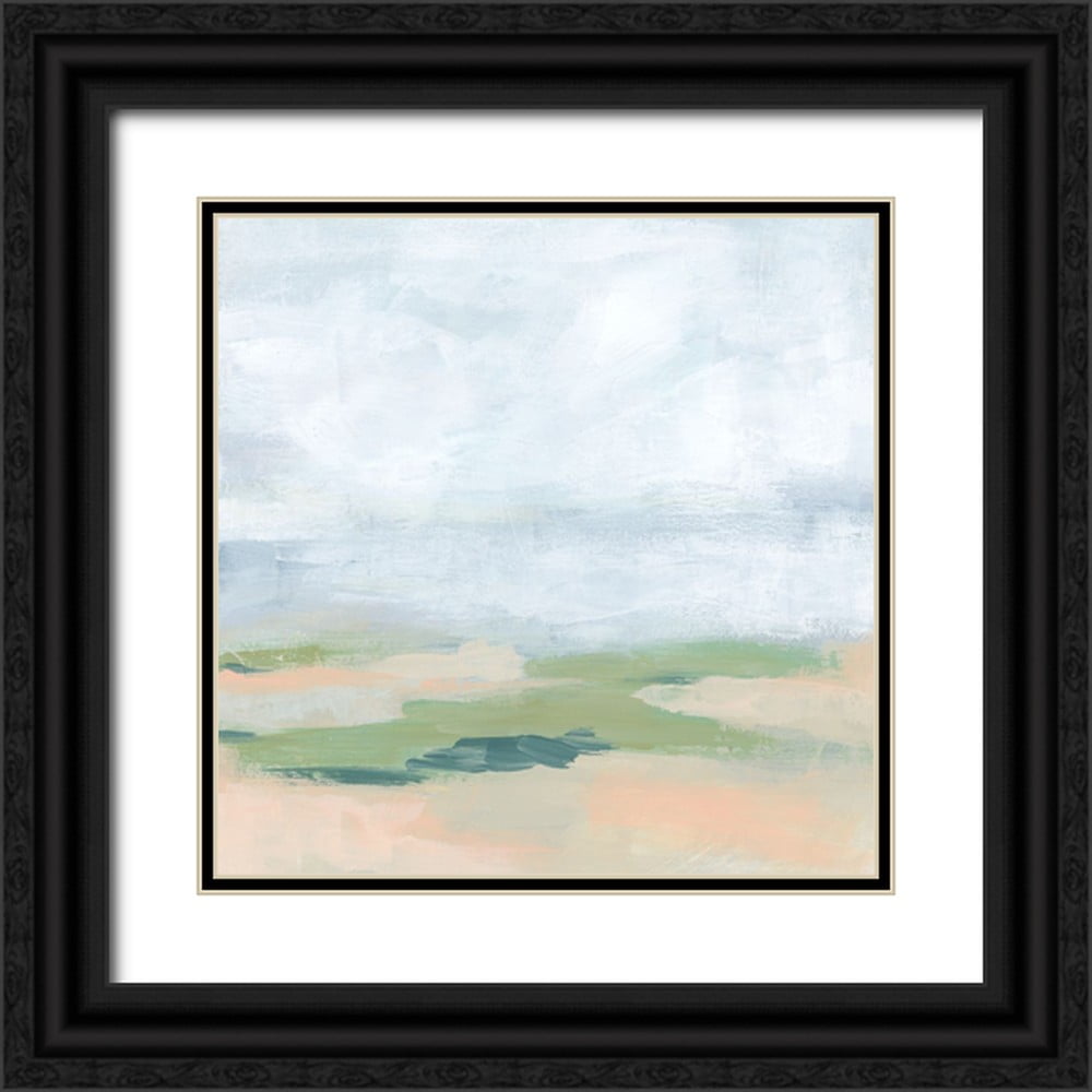 Vess, June Erica 12x12 Black Ornate Wood Framed with Double Matting ...