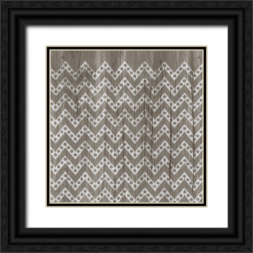 Vess, June Erica 12x12 Black Ornate Wood Framed with Double Matting ...