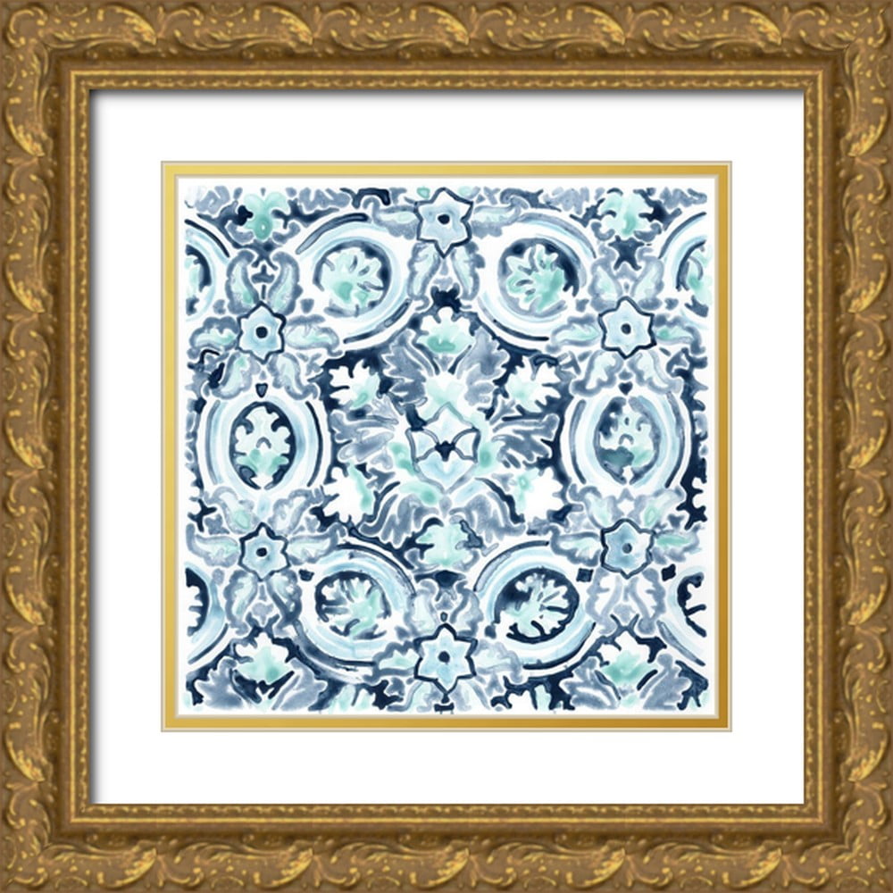 Vess, June Erica 12x12 Gold Ornate Wood Framed with Double Matting Museum Art Print Titled ...