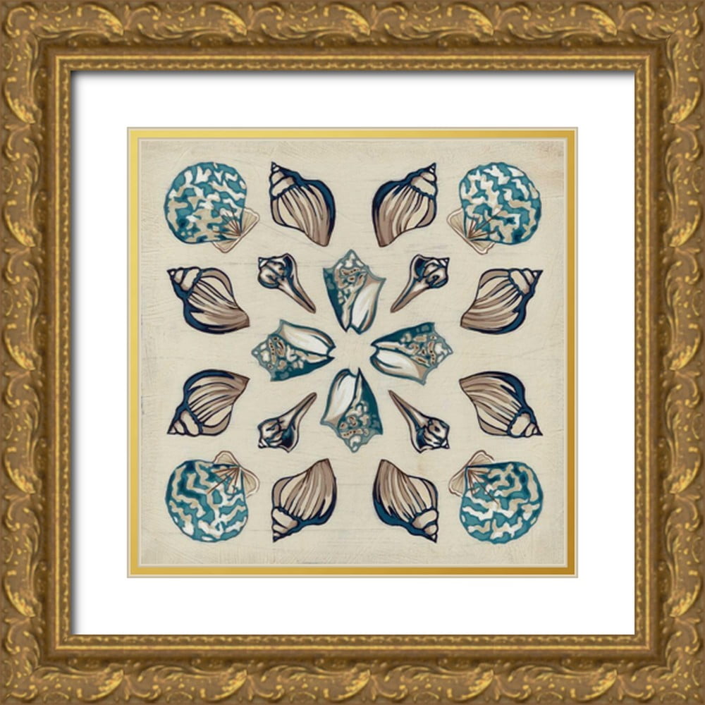Vess, June Erica 12x12 Gold Ornate Wood Framed with Double Matting Museum Art Print Titled ...