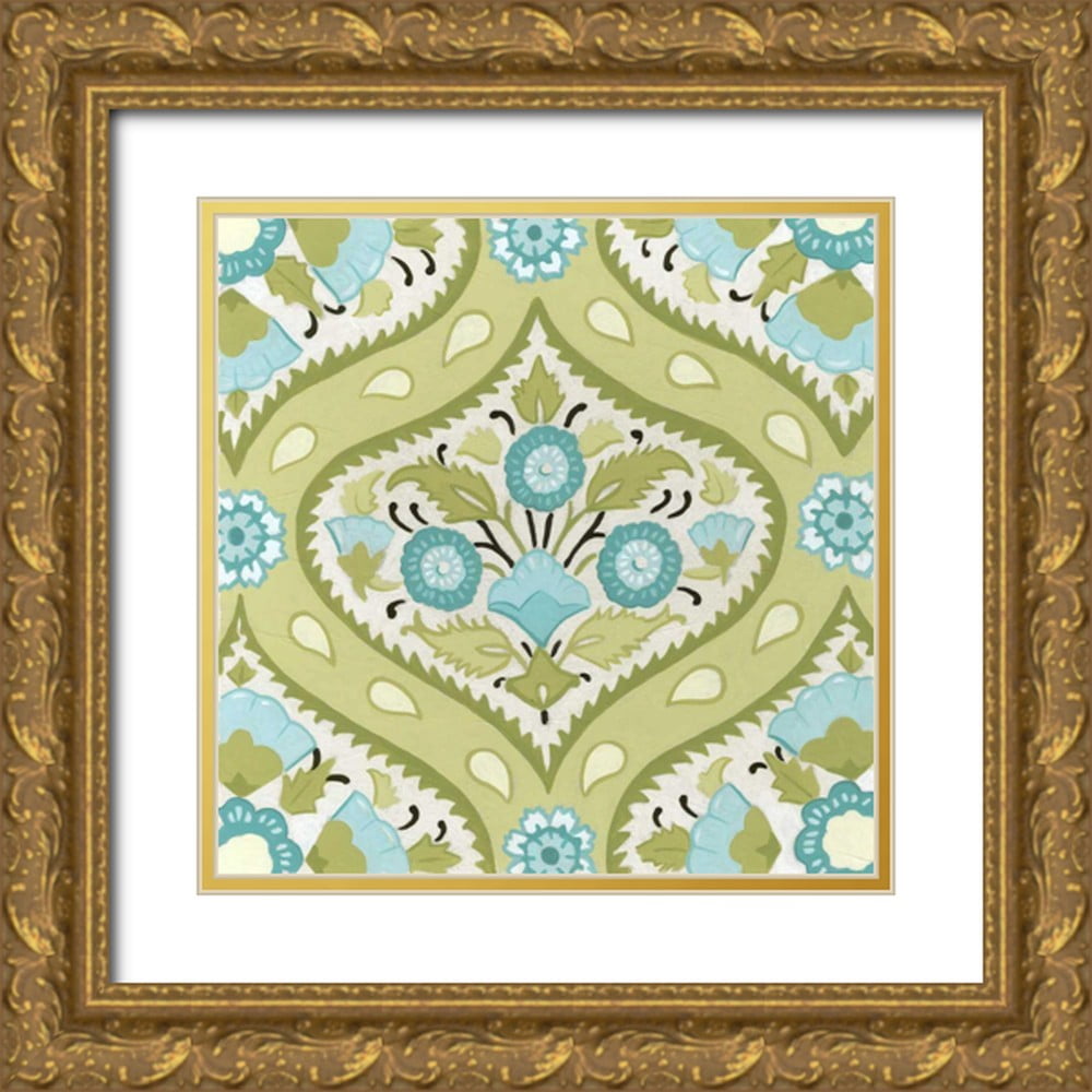Vess, June Erica 12x12 Gold Ornate Wood Framed with Double Matting Museum Art Print Titled ...