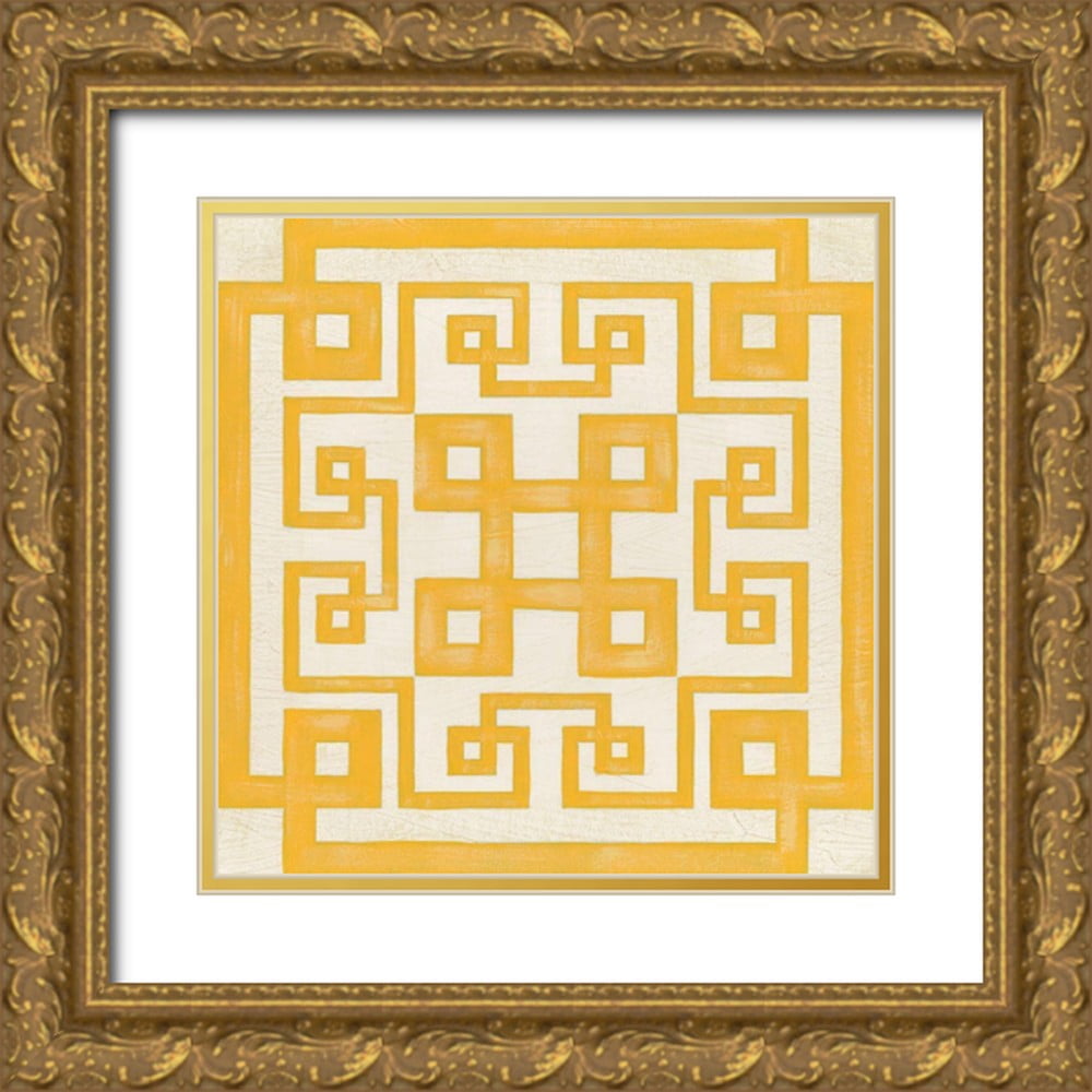 Vess, June Erica 12x12 Gold Ornate Wood Framed with Double Matting ...