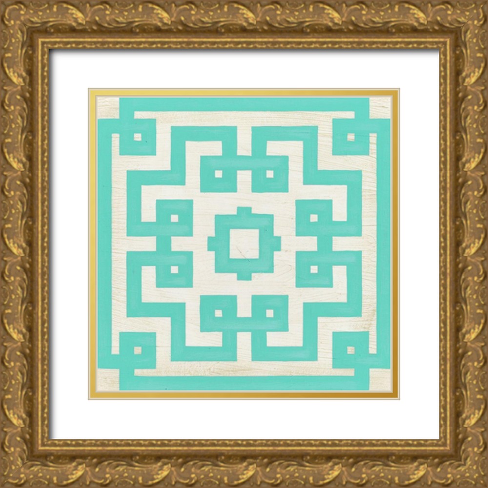 Vess, June Erica 12x12 Gold Ornate Wood Framed with Double Matting ...