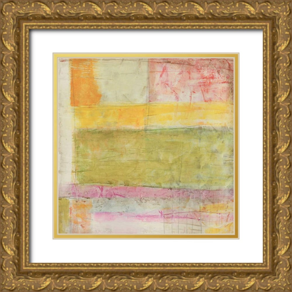 Vess, June Erica 12x12 Gold Ornate Wood Framed with Double Matting ...