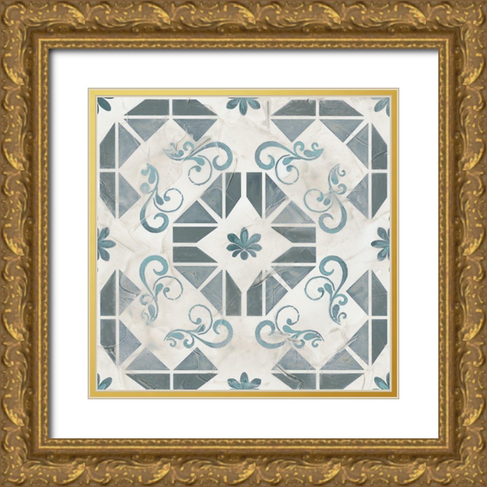 Vess, June Erica 12x12 Gold Ornate Wood Framed with Double Matting Museum Art Print Titled ...