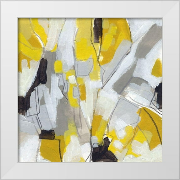 Vess, June Erica 12x12 White Modern Wood Framed Museum Art Print Titled - Citron Confetti III ...